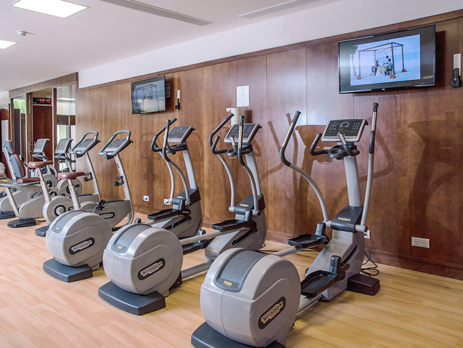 Fully equipped fitness center